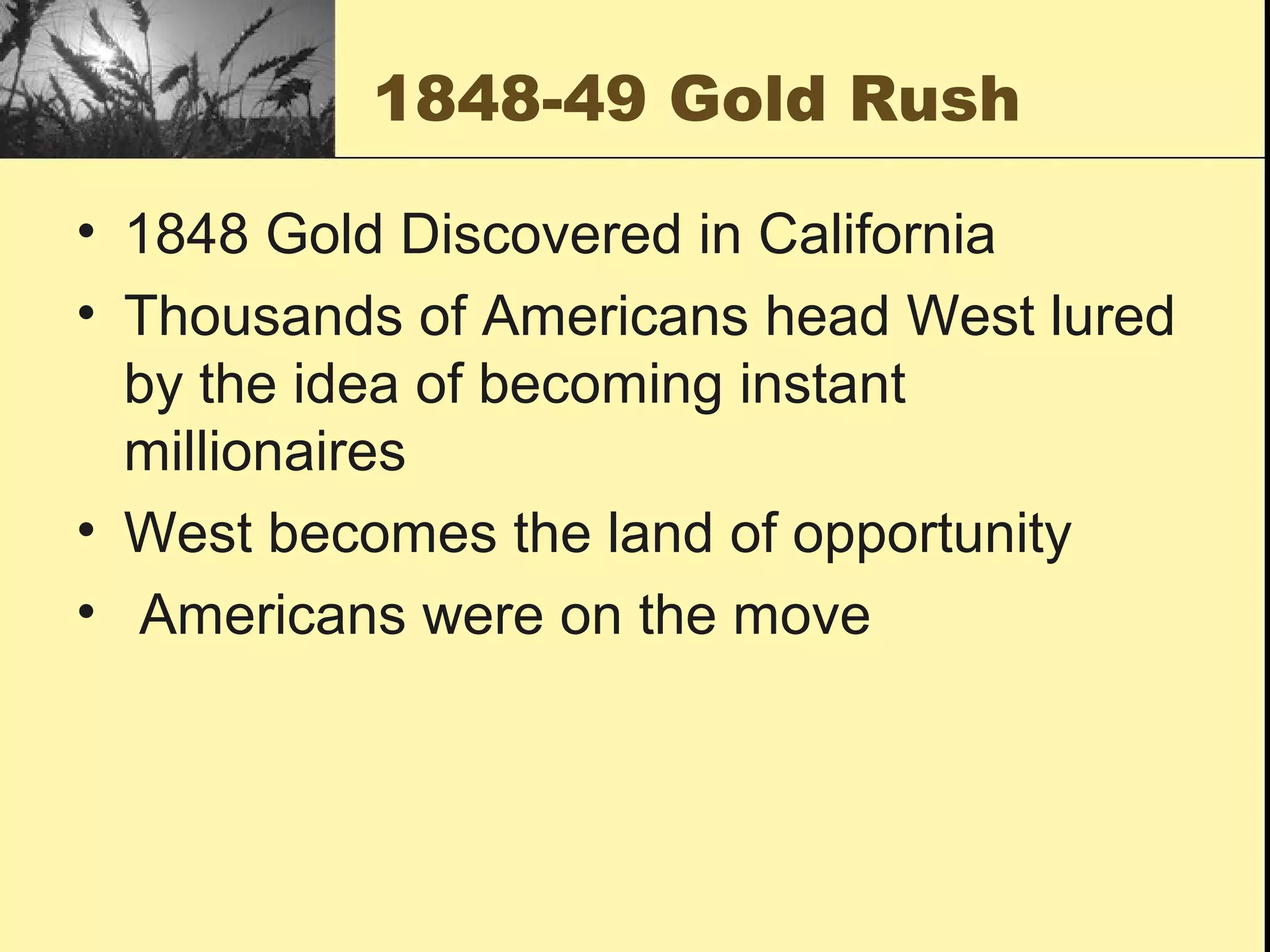 Westward Expansion | ODP