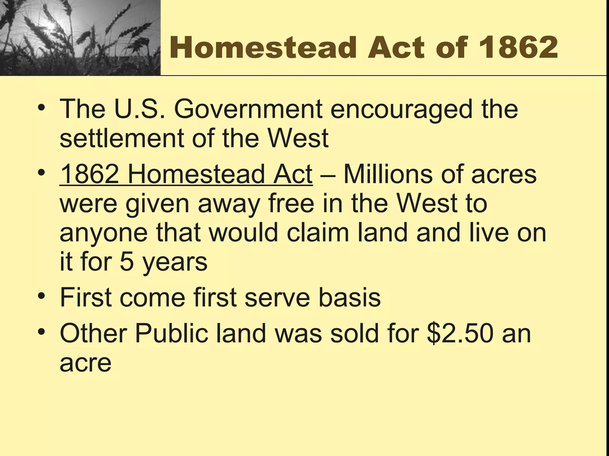 Westward Expansion | ODP