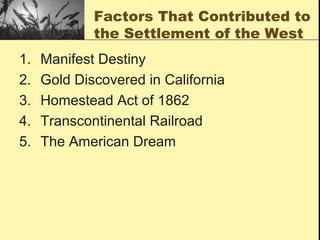 Westward Expansion | ODP