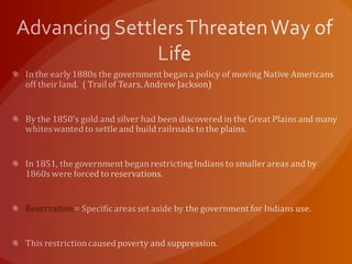 Westward expansion and the american indians | PPT