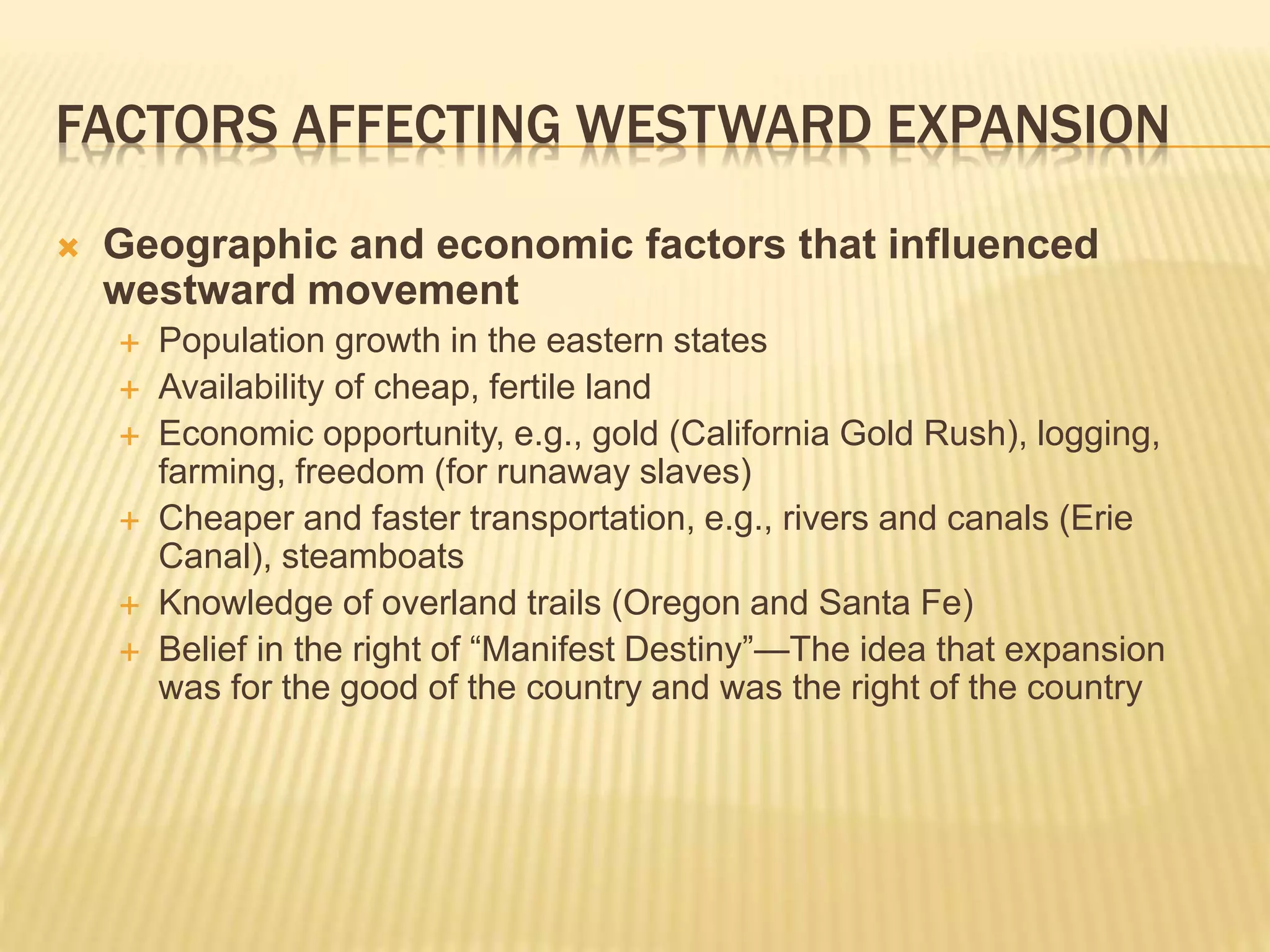 Westward expansion ppt | PPTX