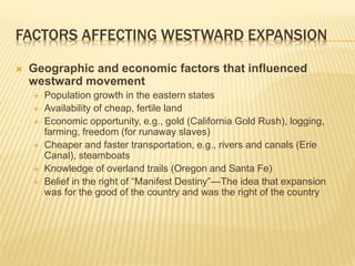 Westward expansion ppt | PPTX