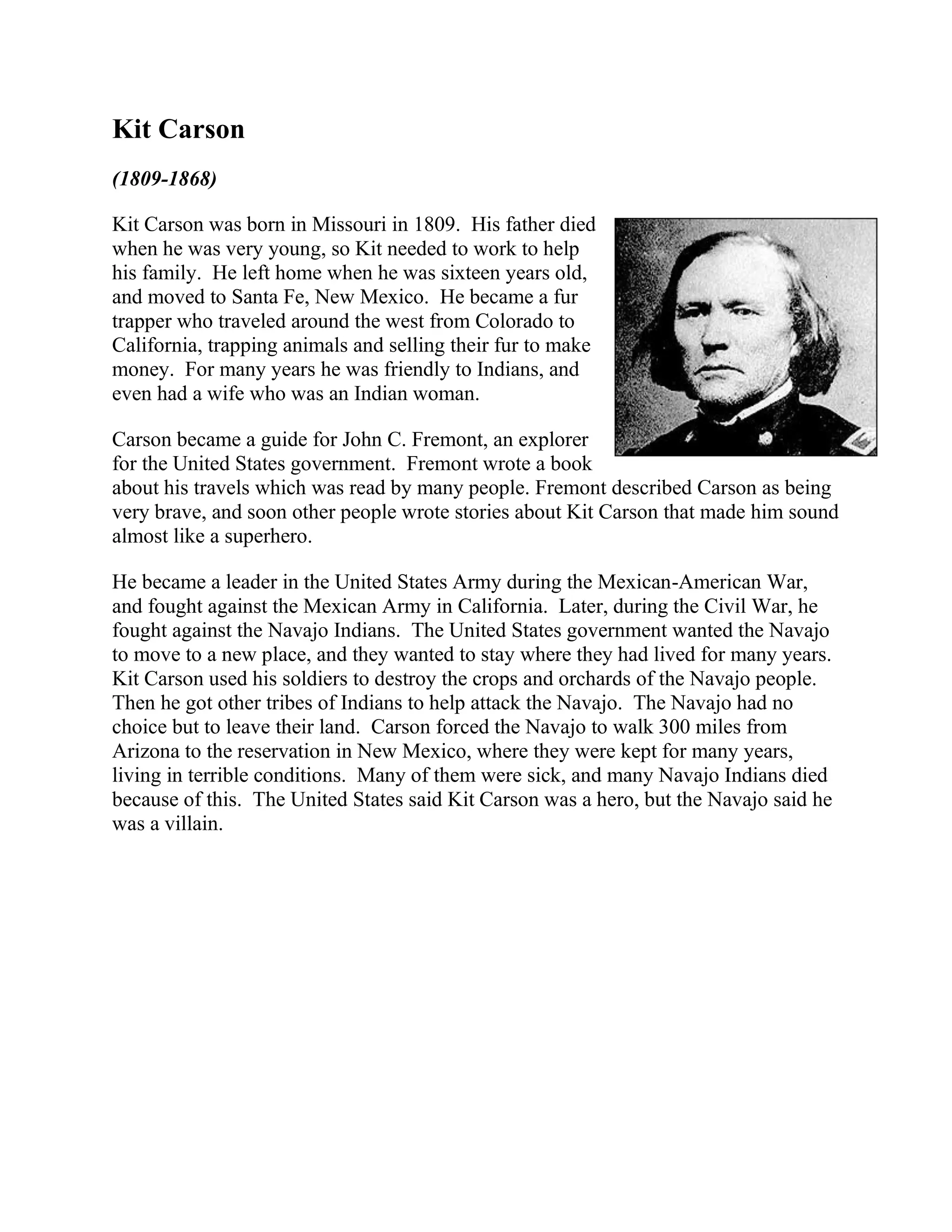 Westward Expansion Trading Cards Readings | PDF