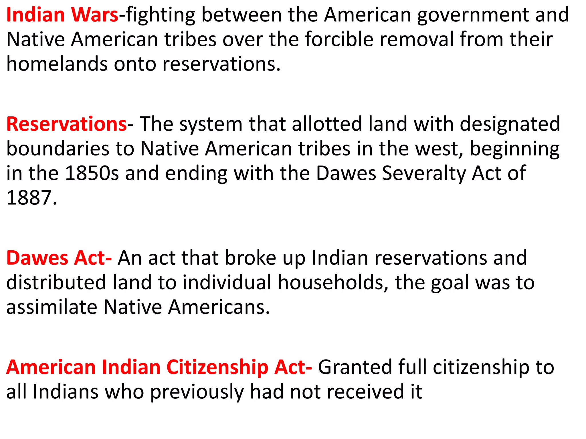 Westward expansion vocabulary | PPT