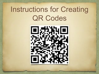 Westwood qr code presentation | PPT