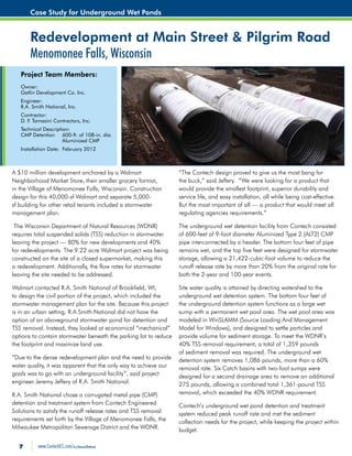 Underground Wet Ponds for Stormwater Management in Wisconsin | PDF
