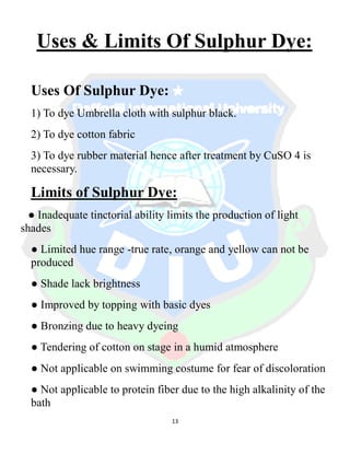 Sulphur Dye | PDF