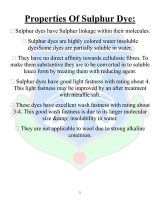 Sulphur Dye | PDF
