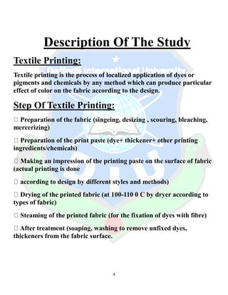 Textile printing & Finishing | PDF
