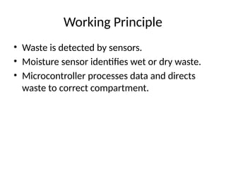 Innovative Wet and Dry Waste Auto-Separating Dustbin for Smart Waste ...