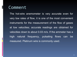 wet gas meter and hot wire anemometer.ppt