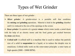 Wet grinder | PDF