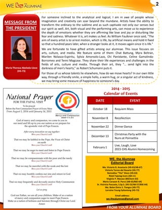 We the alumnae october2014 | PDF