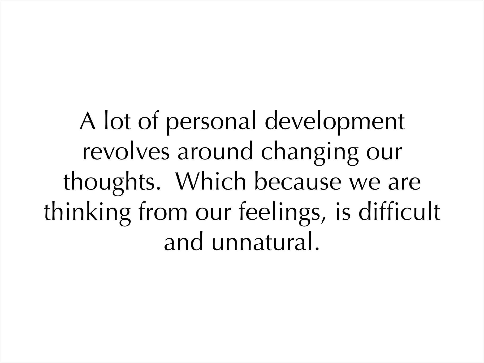 We think our feelings Part two | PDF