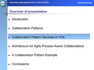 An Architecture for Collaboration Patterns in Agile Event-Driven Environments | PPT