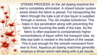 Jet Dyeing Machine | PPTX
