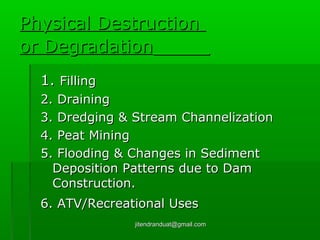 Wetland destruction | PPT