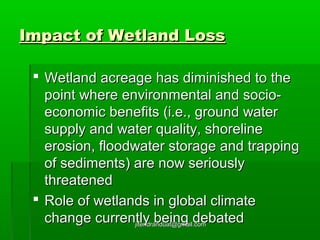 Wetland destruction | PPT