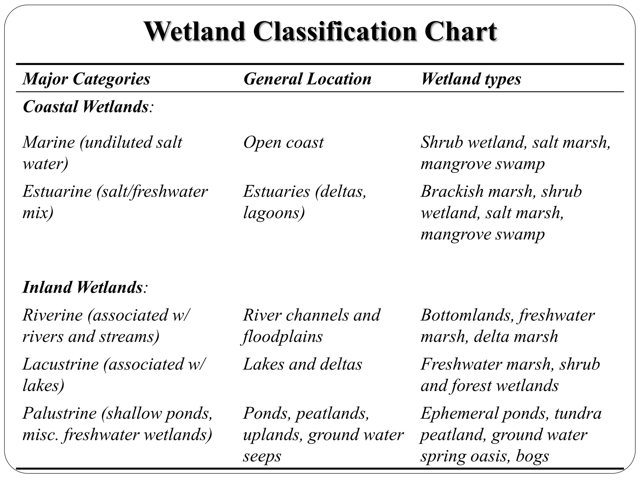 Wetland Ecosystem | PPTX