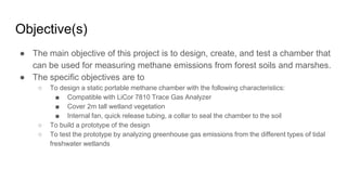 Wetland methane flux chamber | PPTX