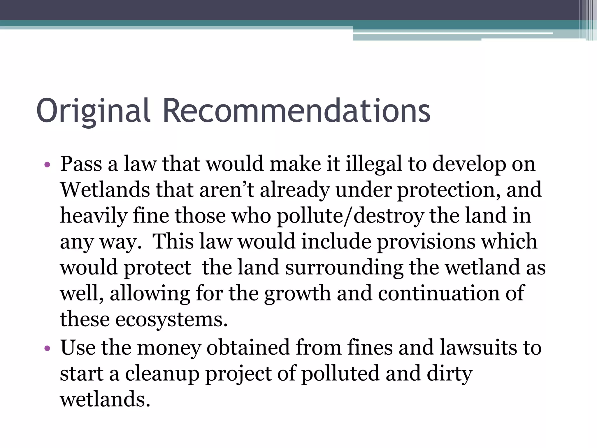 Wetland protection | PPTX