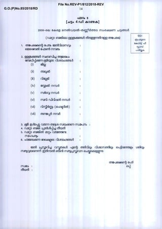 Kerala Paddy and wet land RULES | PDF