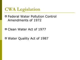Developments in Wetland Protection under the Clean Water Act | PPT