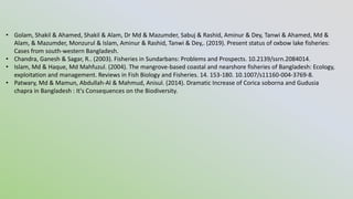 Wetlands & fish status in bangladesh | PPTX