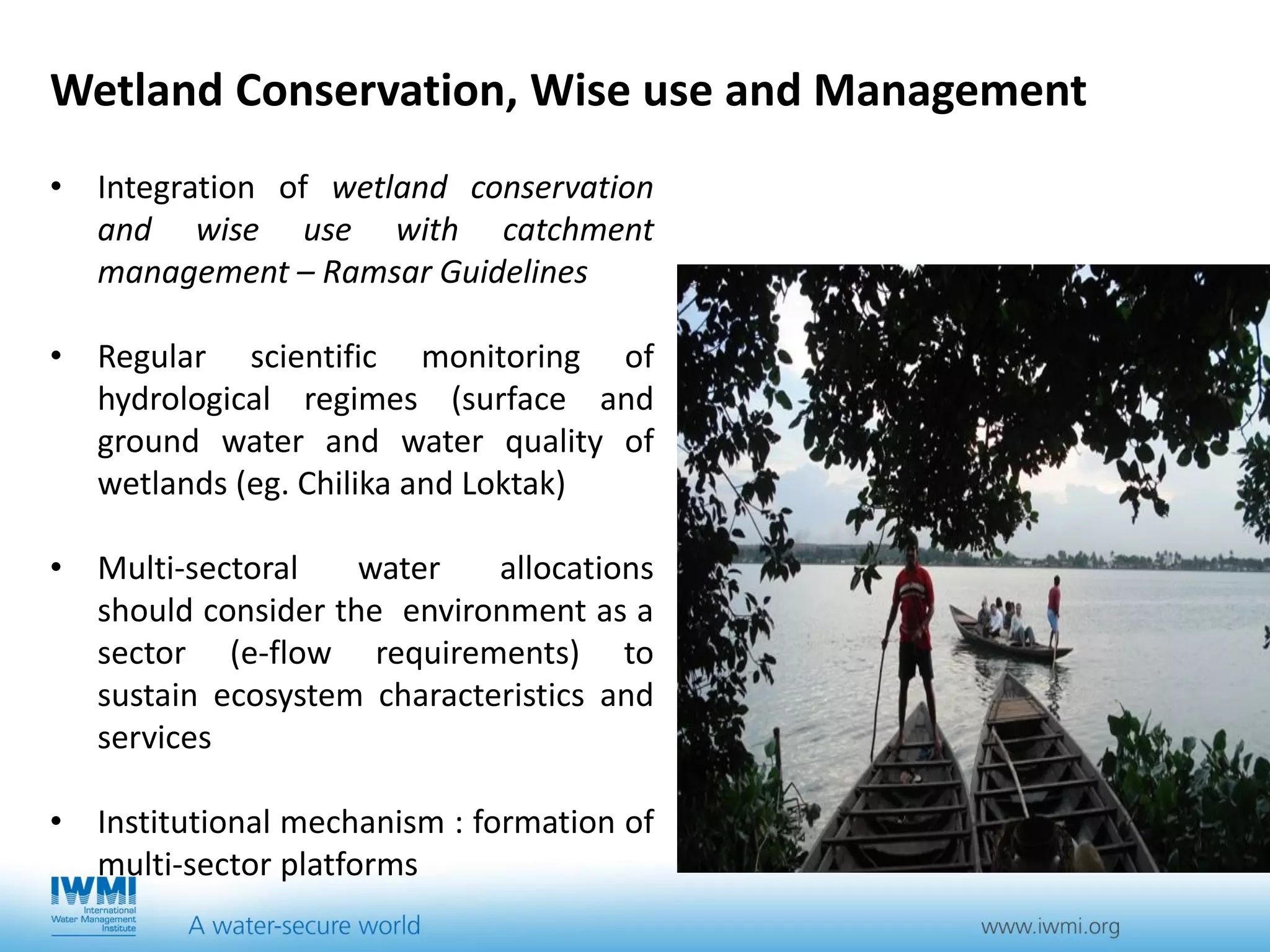 Wetland Resource Management: Wise Use and Conservation | PPT | Free Download