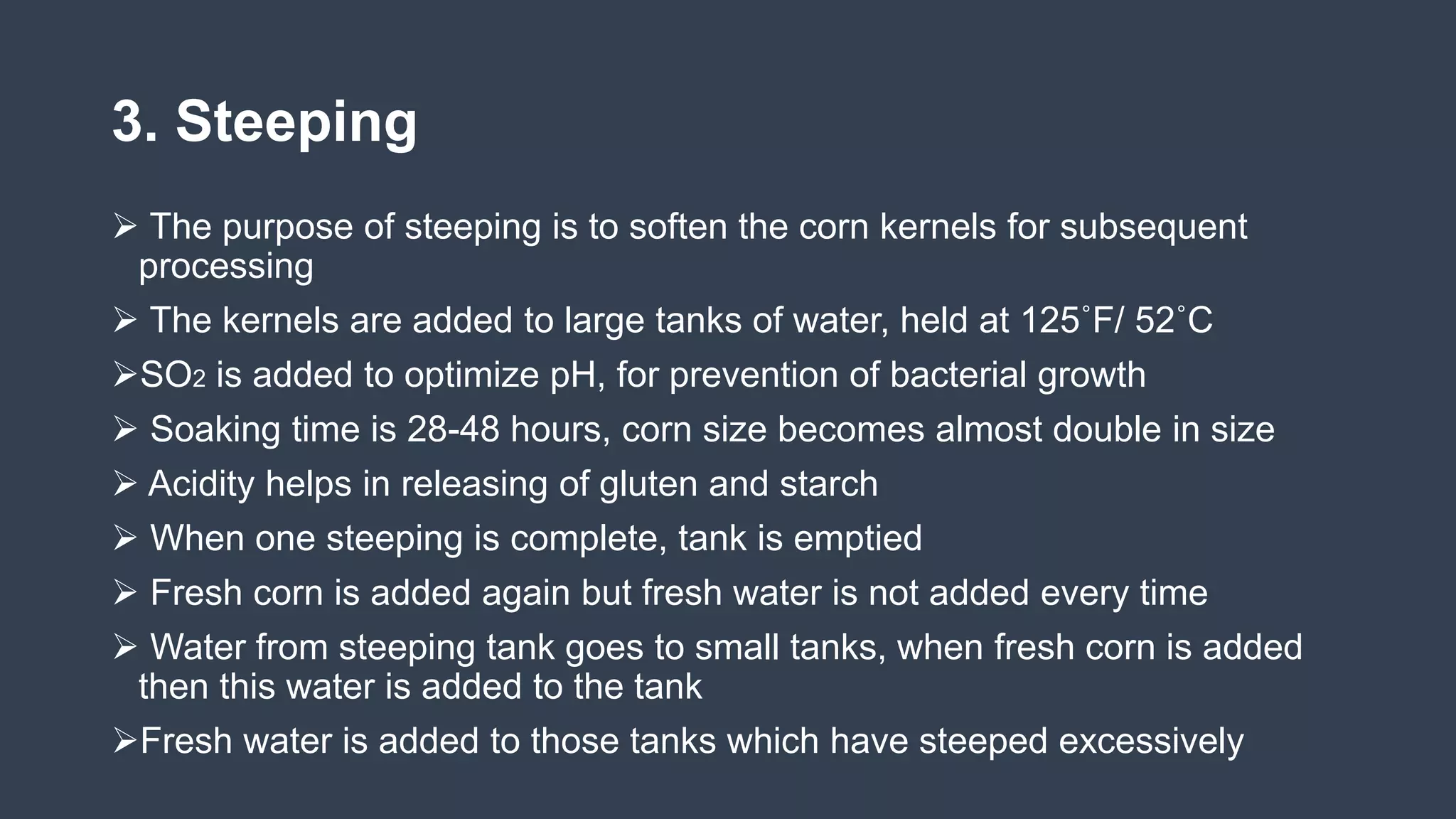 Wet milling of corn | PPTX