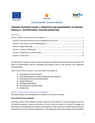 WE TOUR_Course 1_Module 3 | PPT