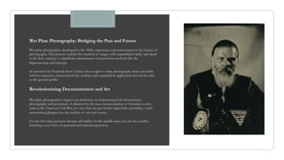 indtroduction to Wet Plate Photography history | PDF