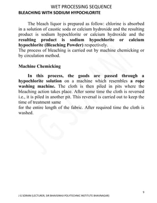 Wet processing sequence for printing prepareation | PDF