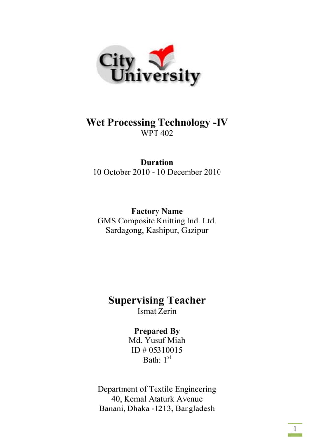 Wet Processing Technology | PDF