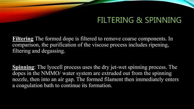 Lyocell fiber presentation slide.pptx | Woodworking | Arts and Crafts
