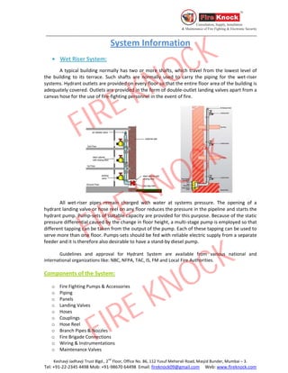 Wet riser fire hydrant system | PDF