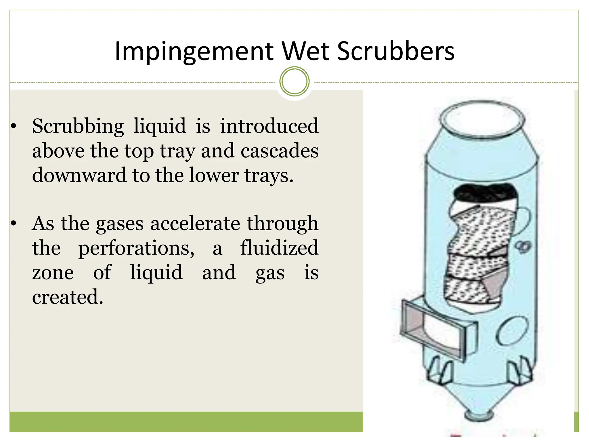 wet scrubber, process, operation and applications | PPTX