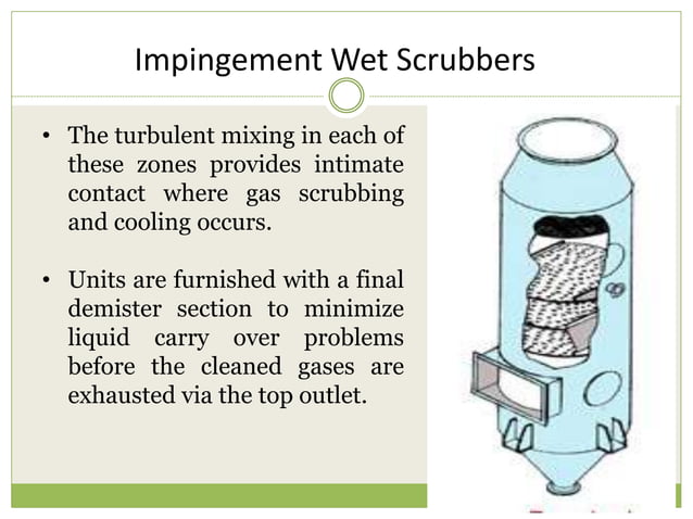 wet scrubber, process, operation and applications | PPTX | Indoor ...
