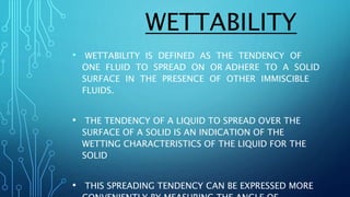 Wettability | PPTX
