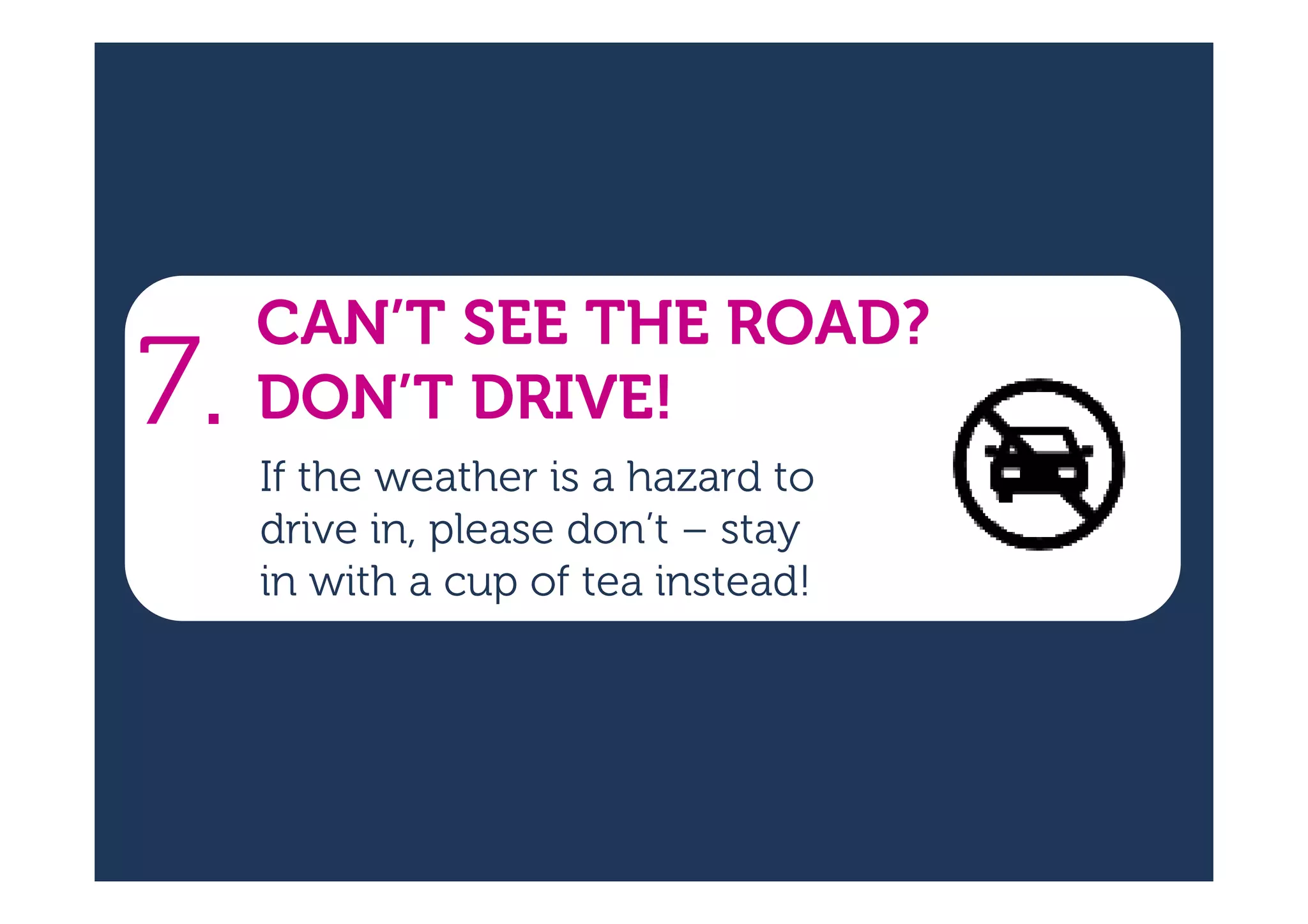 Wet Weather Driving Tips | PDF