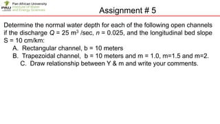 hydraulics and advanced hydraulics solved tutorials | PDF
