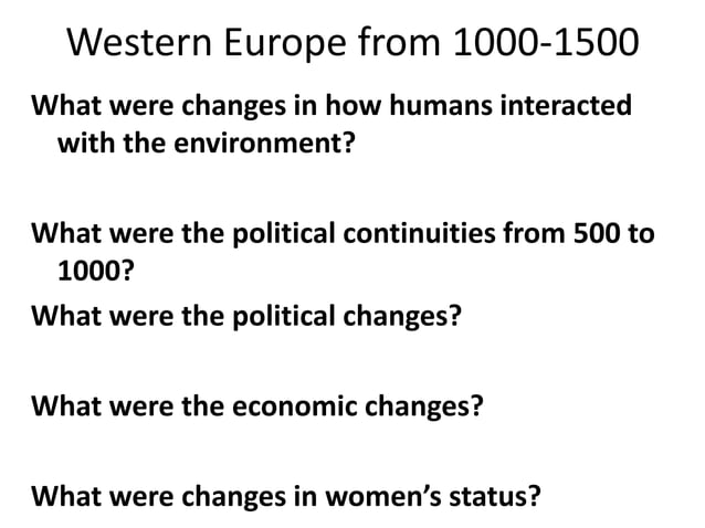 W europe mini test review | PPTX