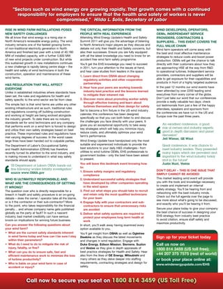 Wind Energy Update's Health and Safety Summit USA | PDF