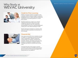 Wevac University Prospectus | PPTX