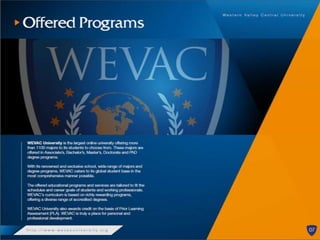 Wevac University Prospectus | PPTX