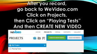 Wevideo intro | PPT