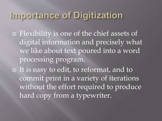 importance of digitization | PPTX