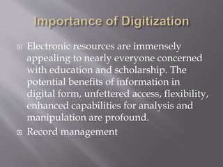 importance of digitization | PPTX