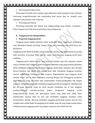 Wewenang dan tanggung jawab | PDF