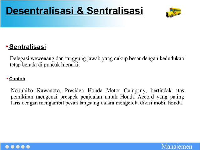 Wewenang delegasi dan desentralisasi | PPT
